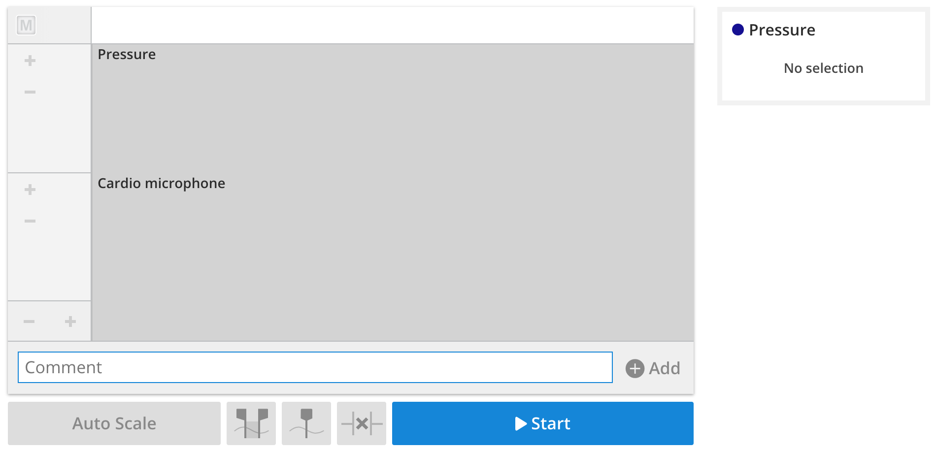 Settings for Sampling Panels in Lt - Blood Pressure and Cardio Microphone | ADInstruments